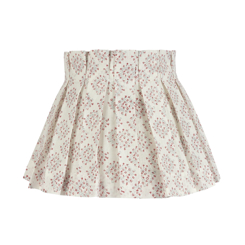Floral Posy Linen Box Pleat Lampshades