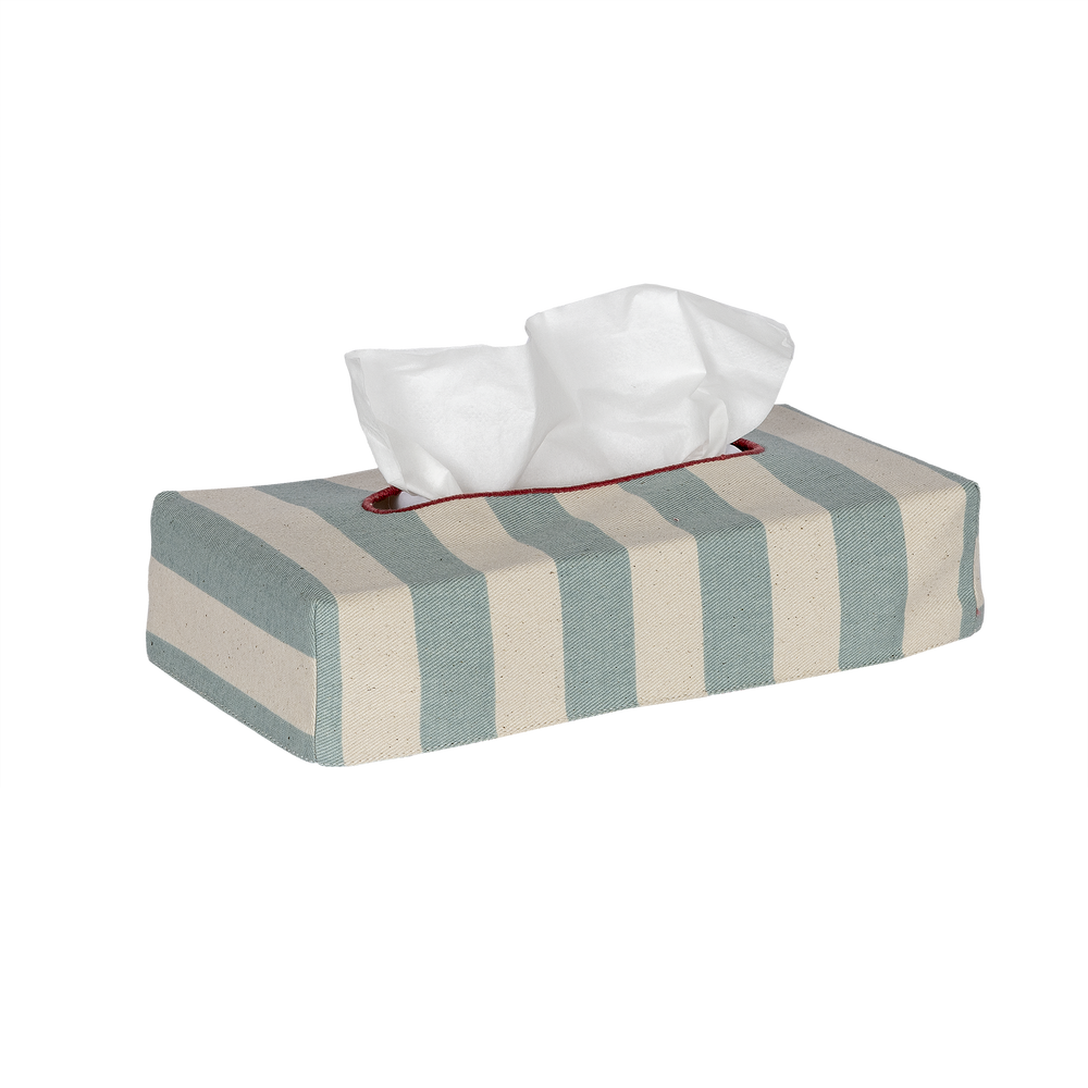 Skinny Tangier Stripe Tissue Box Cover