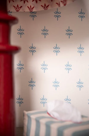 Blue Callaloo Wallpaper