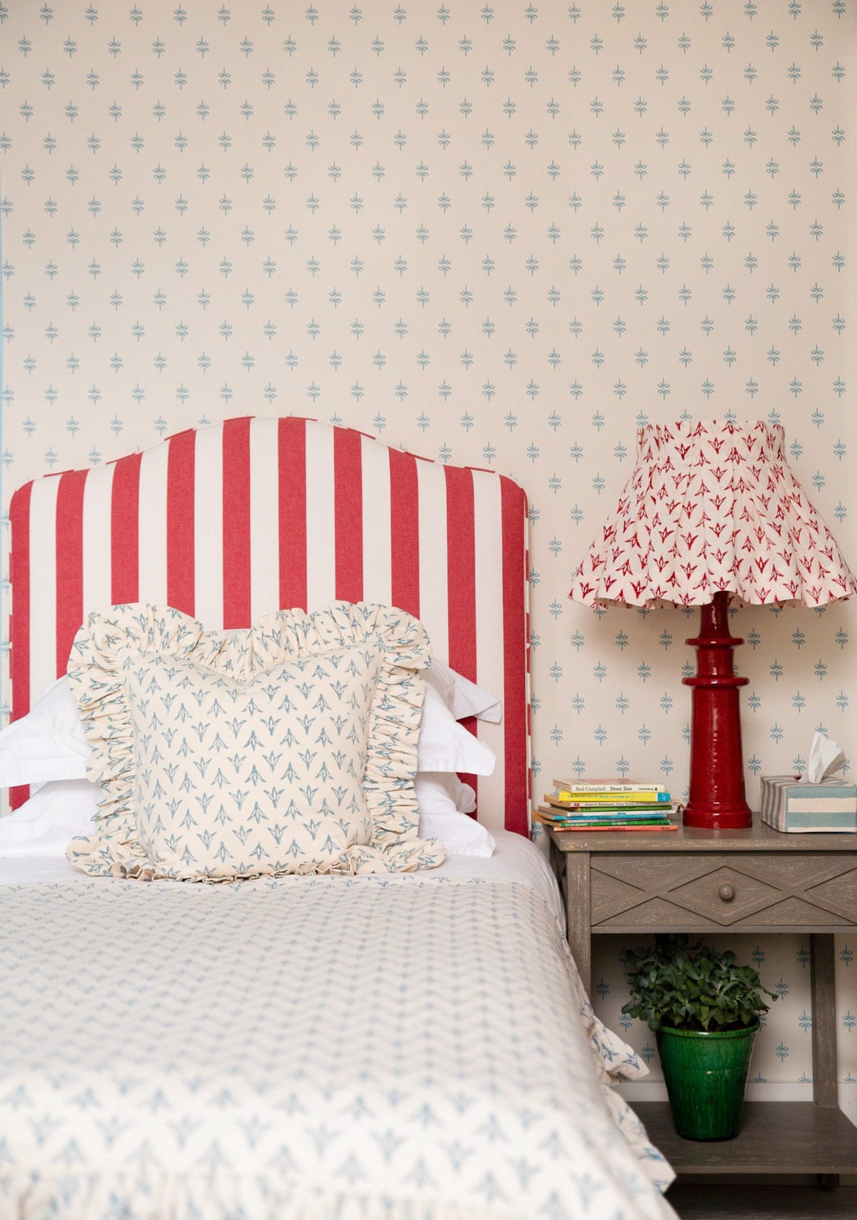 Blue Callaloo Wallpaper