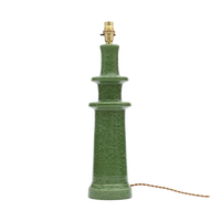 Bottle Green Candlestick Lamp Base