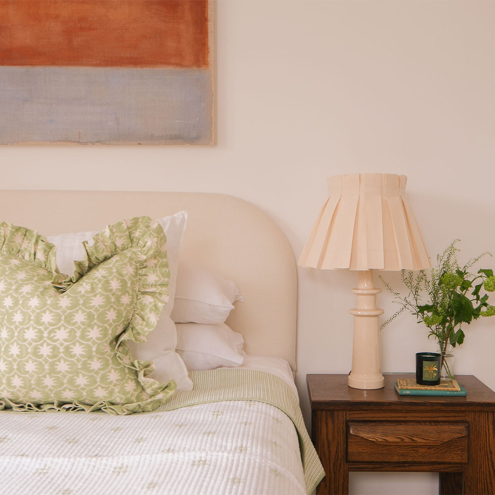 Ivory Candlestick Lamp Base