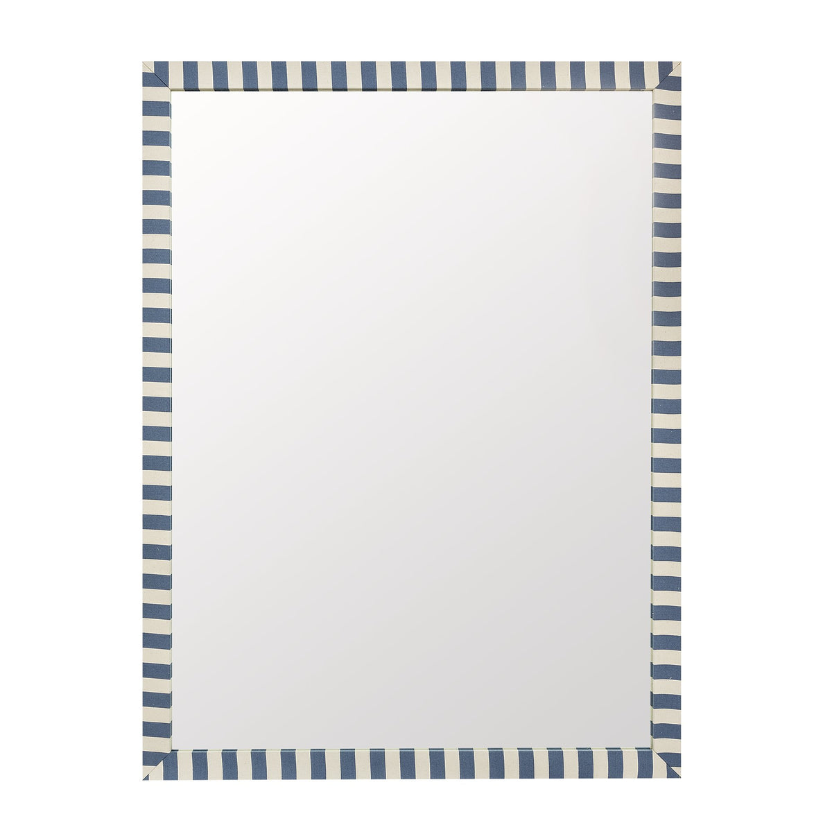 Denim Striped Fabric Mirror