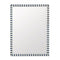 Denim Striped Fabric Mirror