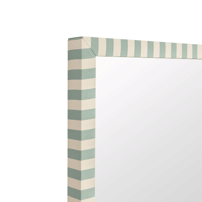 Tangier Mustard Stripe Fabric Mirror