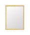 Mustard Striped Fabric Mirror