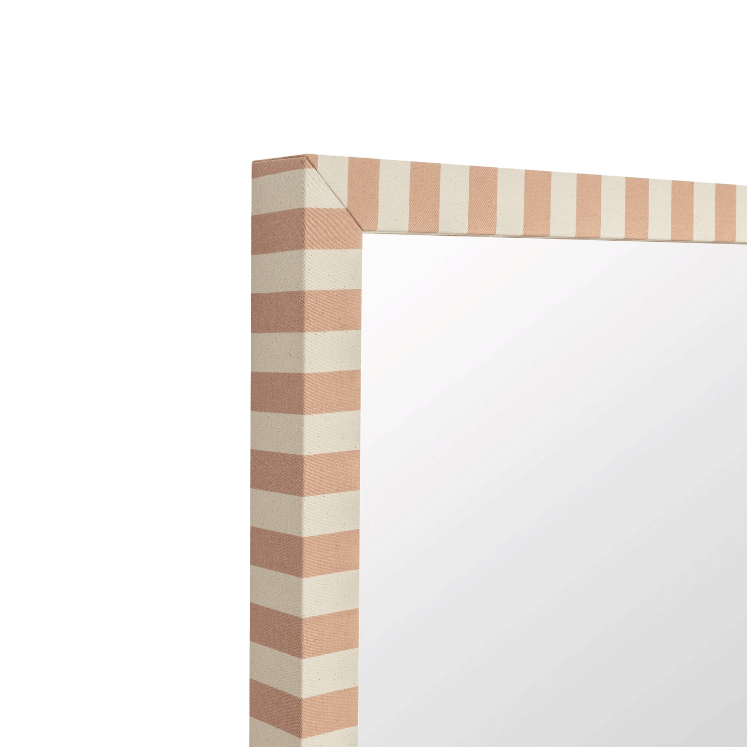 Tangier Mustard Stripe Fabric Mirror