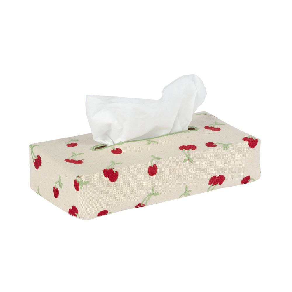 Square Embroidered Tissue Box Cover