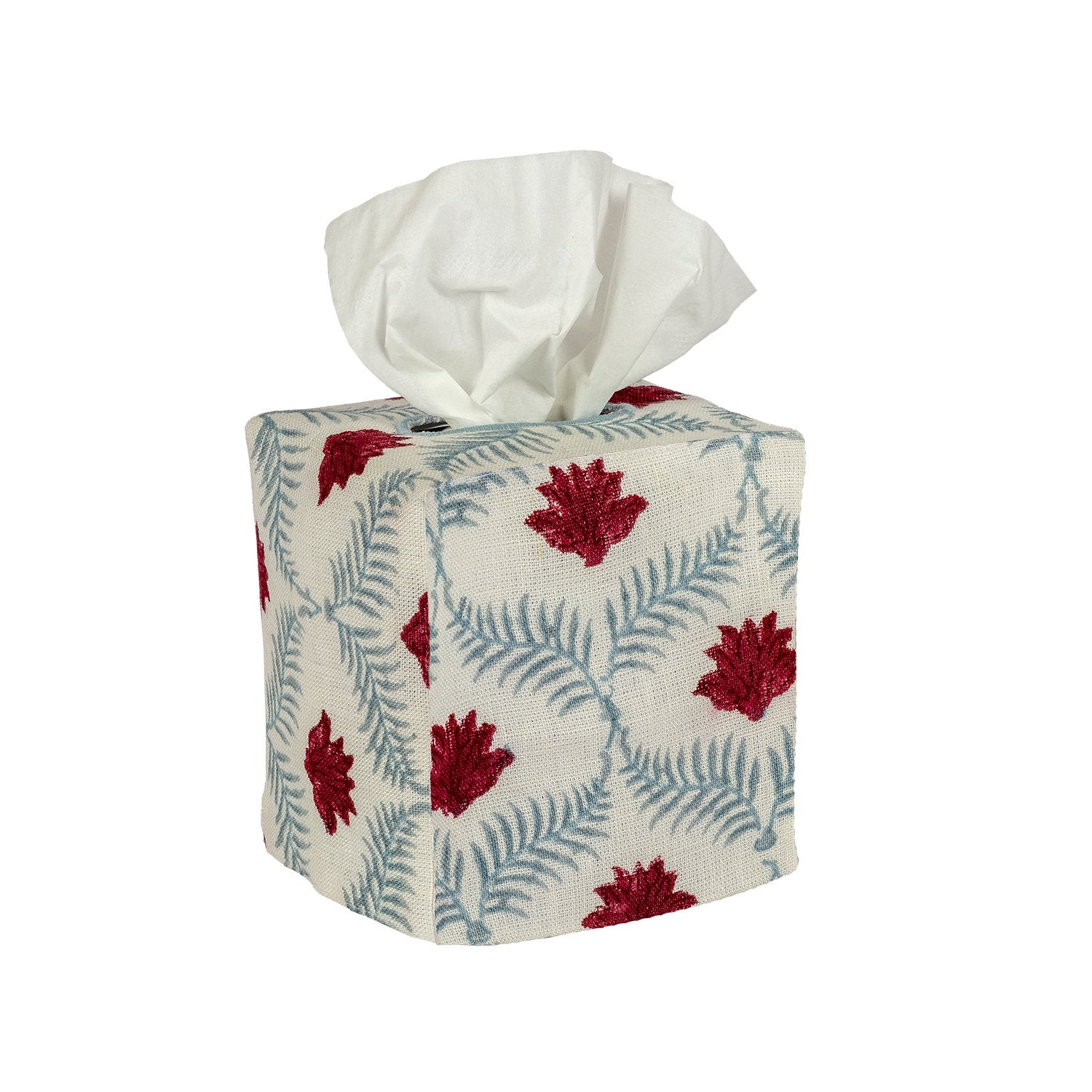 Square Linen Tissue Box Cover