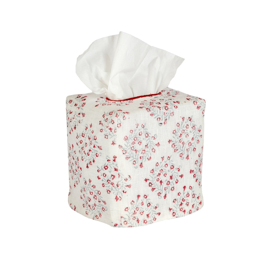 Square Linen Tissue Box Cover