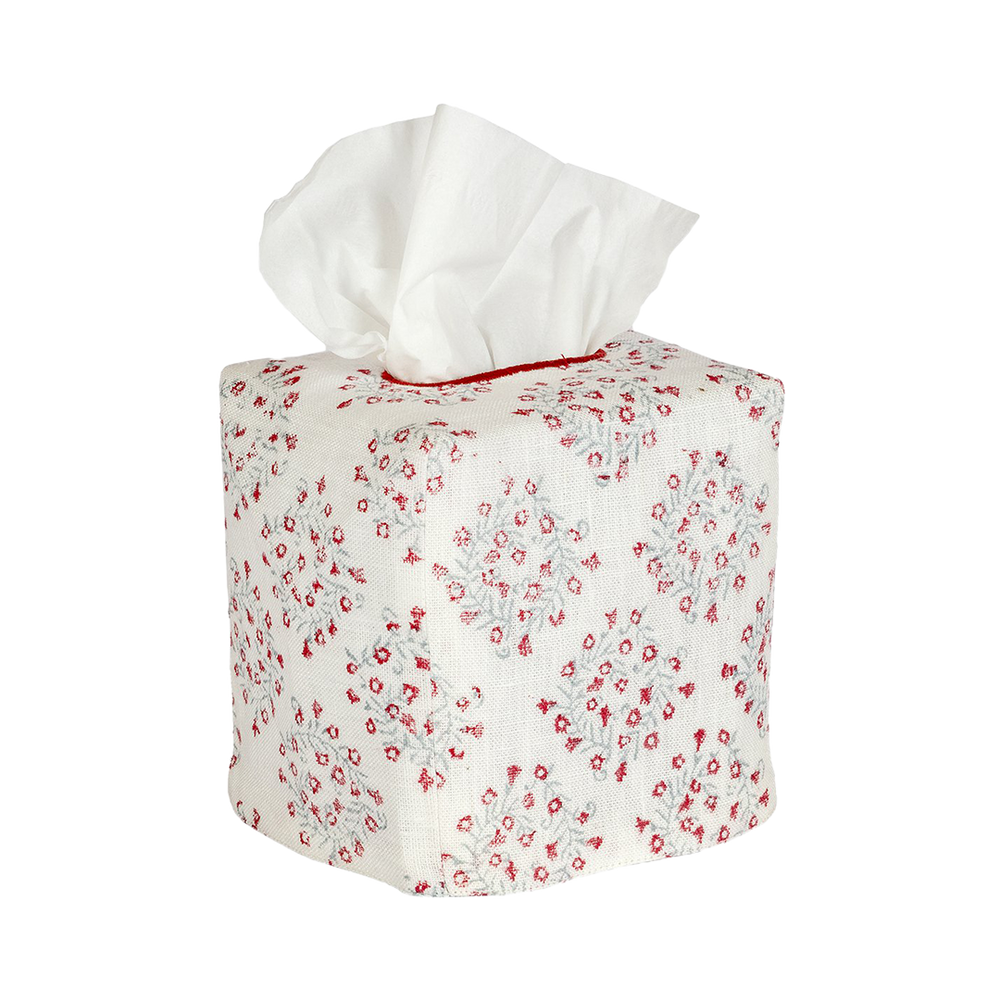 Square Linen Tissue Box Cover