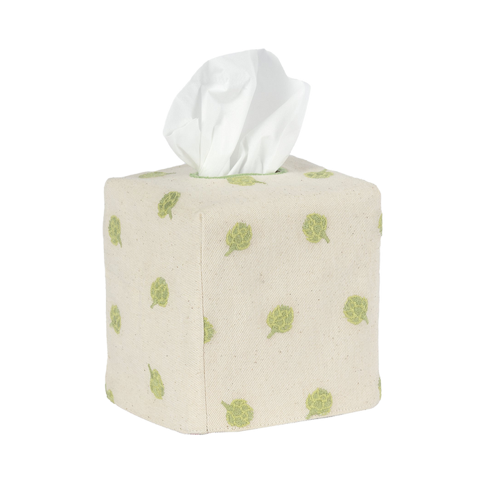 Square Embroidered Tissue Box Cover