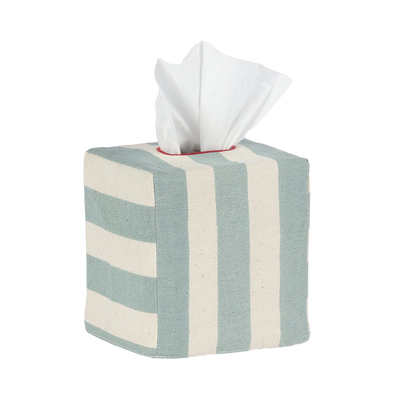 Square Tangier Stripe Tissue Box Cover
