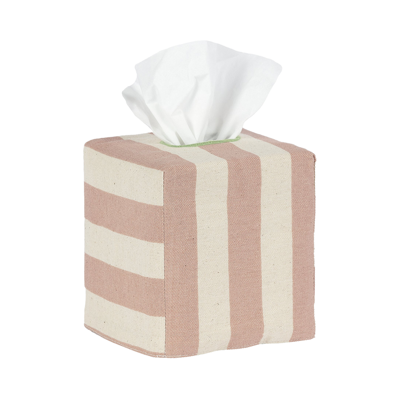 Square Tangier Stripe Tissue Box Cover