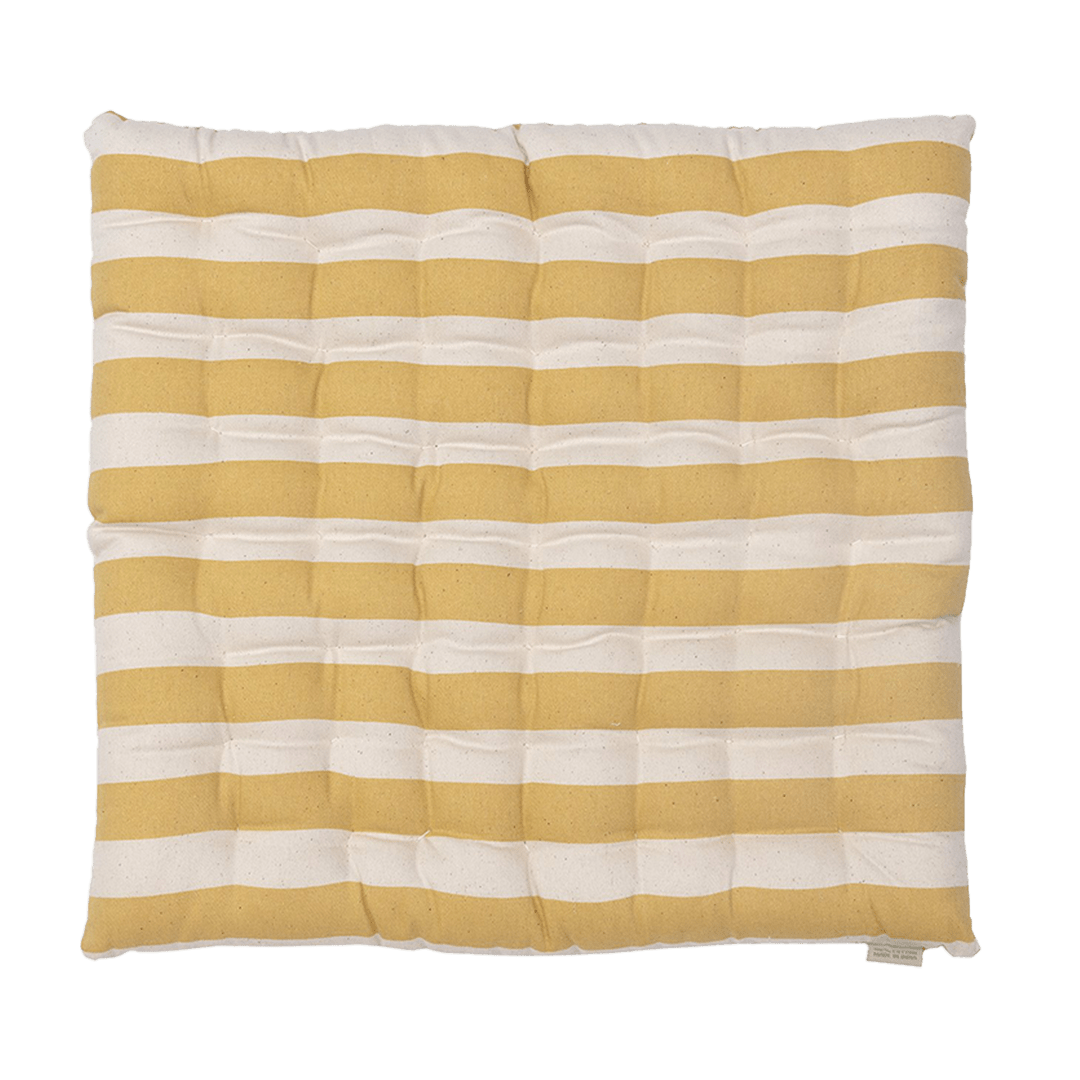Tangier Mustard Stripe Seat Pad