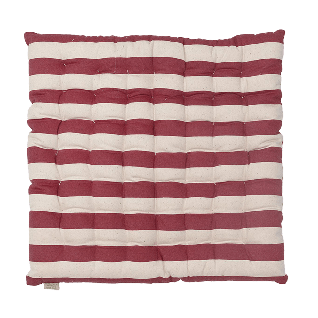 Tangier Red Stripe Seat Pad