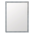 Denim Striped Fabric Mirror