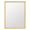 Mustard Striped Fabric Mirror