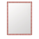 Red Striped Fabric Mirror